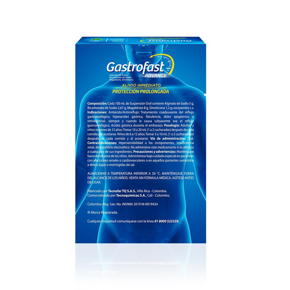 Gastrofast Advance Suspension Menta X 10Ml X 10 Sobres