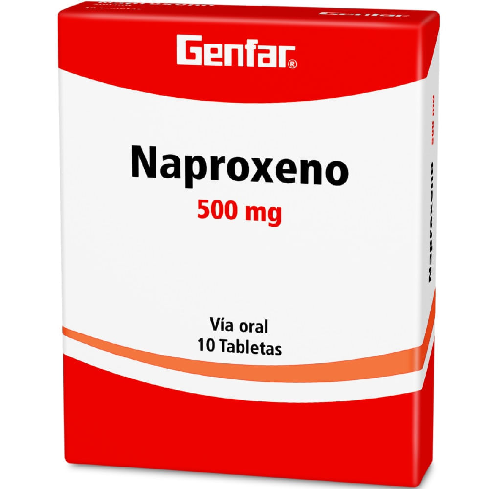 Genfar Naproxeno 500Mg Caja X 10 Tabletas - Privilegios Juriscoop