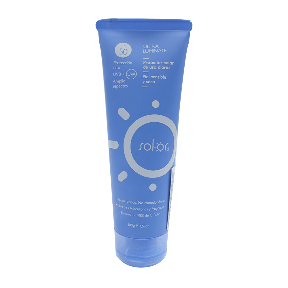 Protector Solar Sol-Or Ultra Luminate Spf 50 X 100g - Tienda Coasmedas
