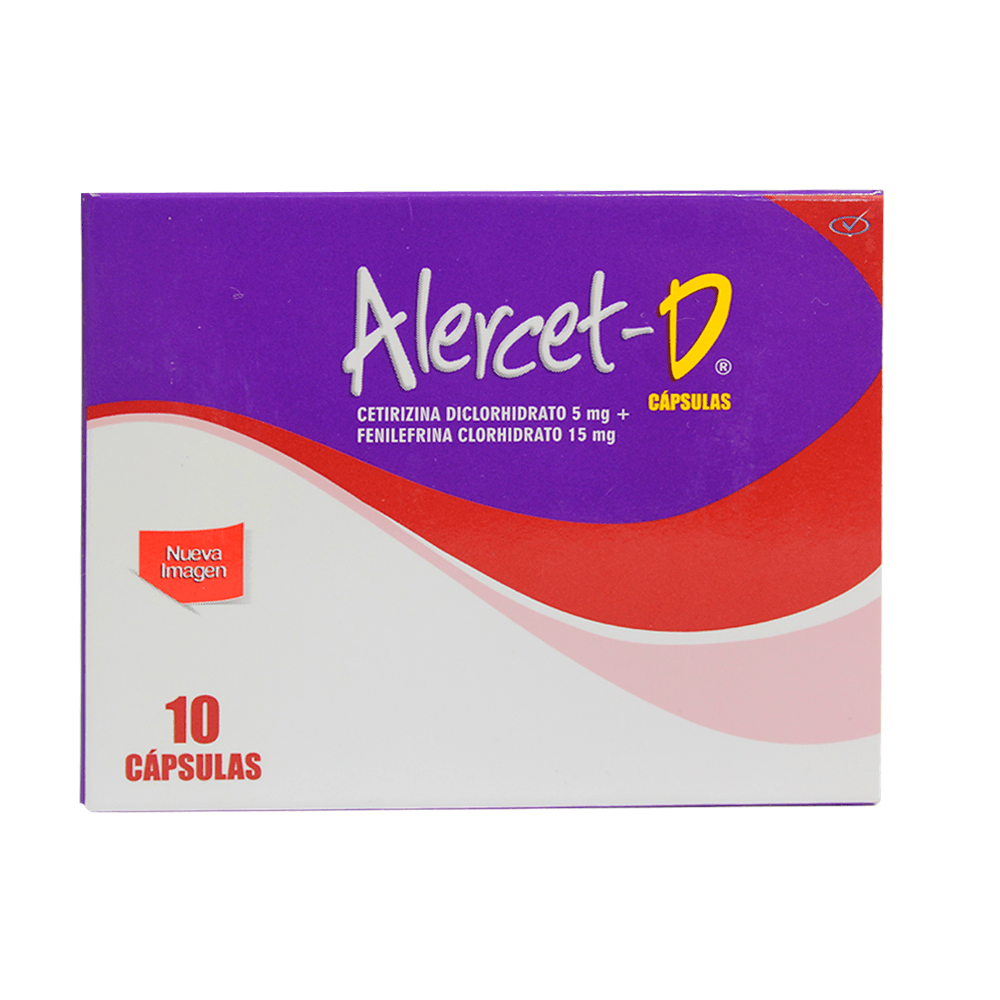 Alercet D 5Mg/15Mg X 10 Capsulas - Tienda Coasmedas